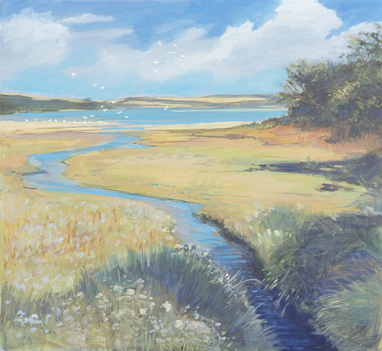 Kingsbridge Estuary by Jennifer Wright: Buy fine art print